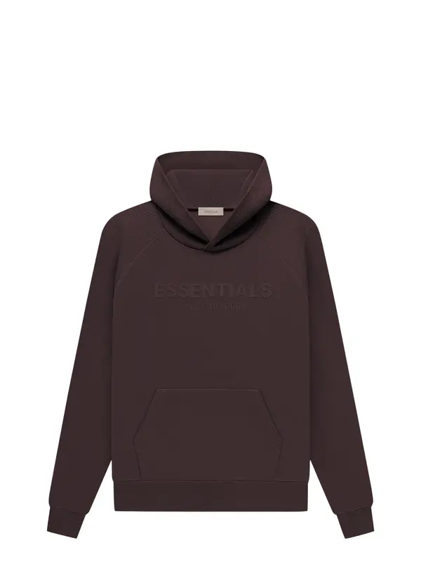 Fear Of God Waffle Raglan Hoodie - Brown