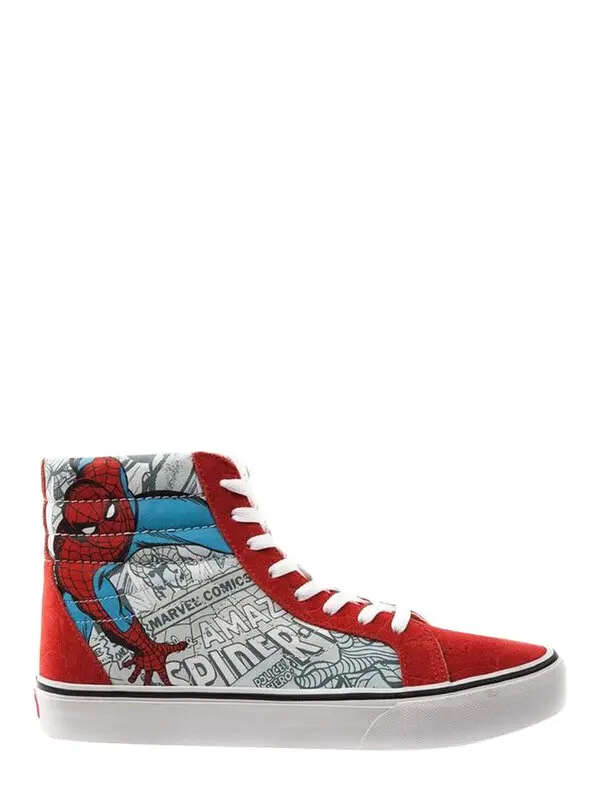 VANS Marvel X Sk8-hi Reissue Spiderman Sneakers - Red