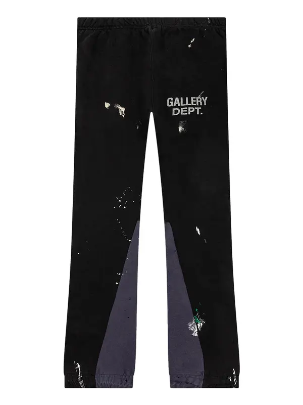 GALLERY DEPT. Logo Flare Sweatpants 'washed - Black