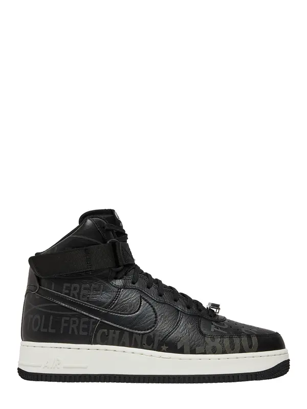 Nike Air Force 1 High '07 Premium 'toll Free Pack' Sneakers - Black