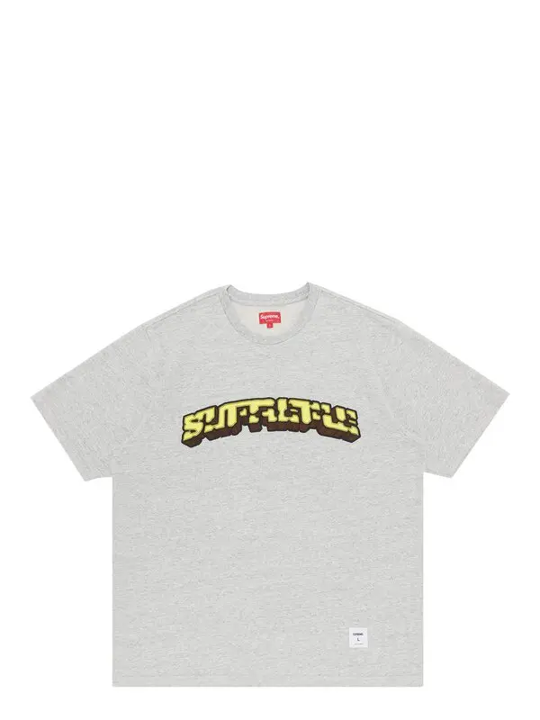 Supreme Block Arc Short-sleeve Top 'heather - Grey