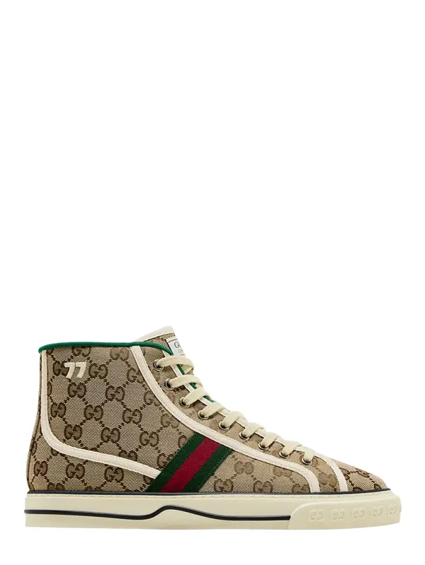 Gucci Tennis 1977 High-top Sneakers - Brown