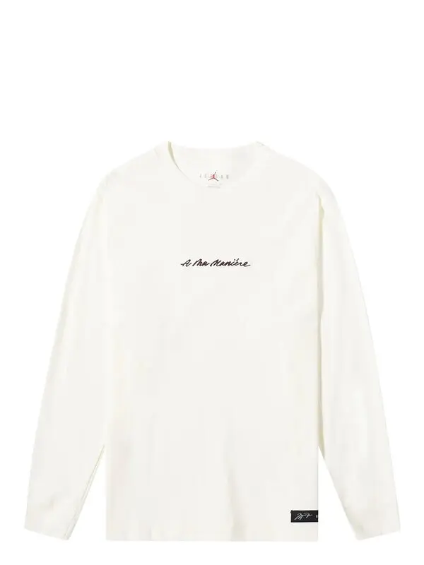 JORDAN X A Ma Maniere Long-sleeve Tee 'sail - Cream