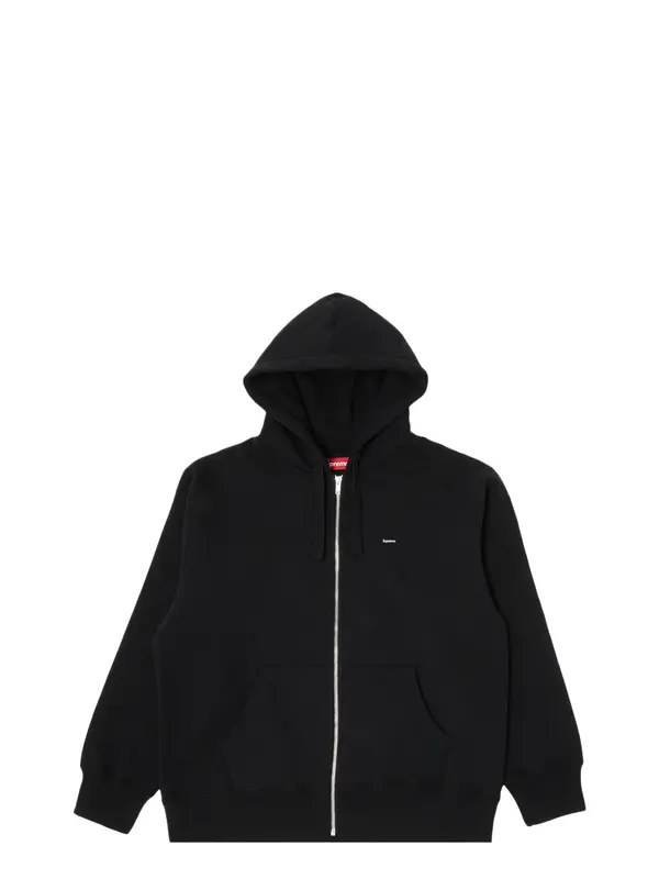 Supreme Small Box Drawcord Zip Up Hooded Sweatshirt - Black