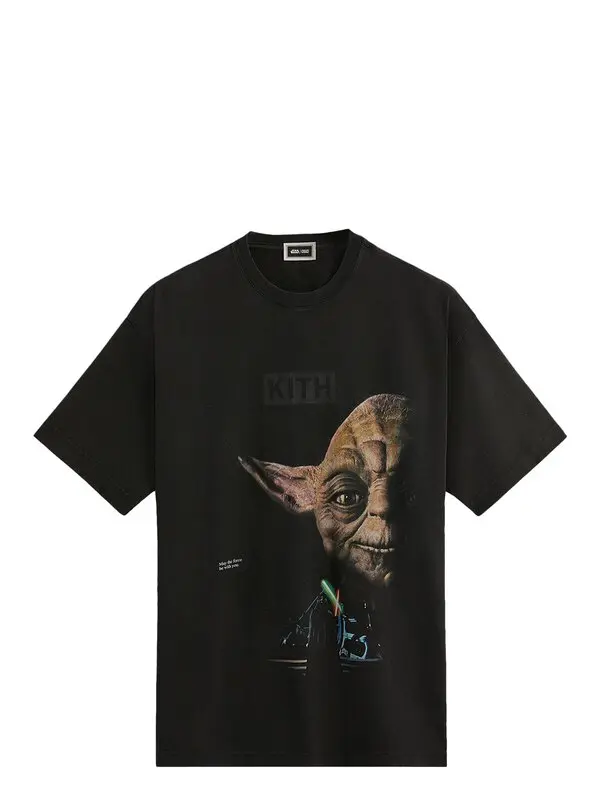 Kith X Star Wars Yoda Vintage Tee - Black
