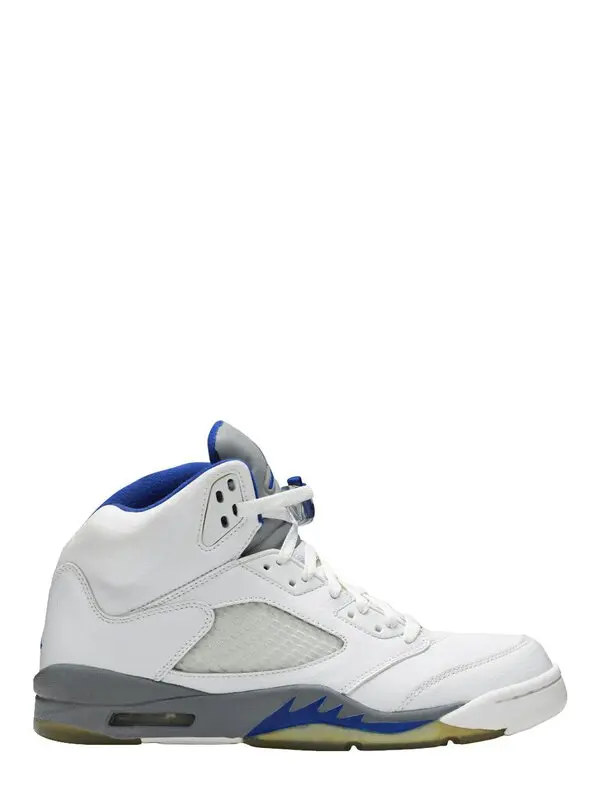 JORDAN 5 Retro "stealth - White