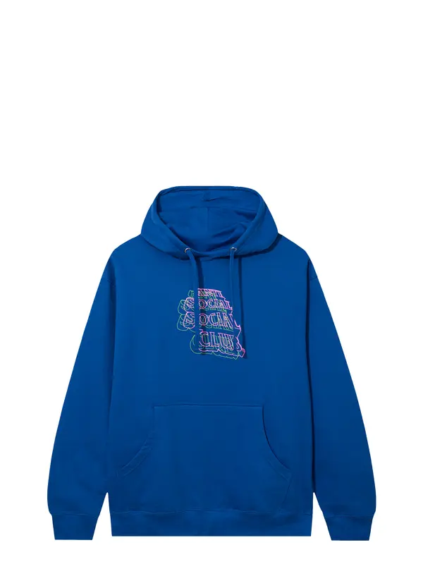 ANTI SOCIAL SOCIAL CLUB Neon Lights And A Lot Of Rain Hoodie - Blue