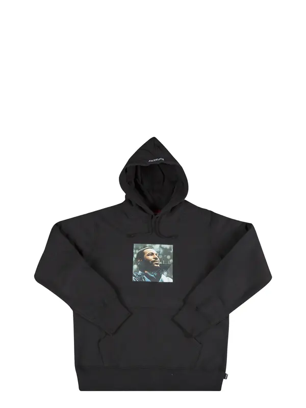 Supreme Marvin Gaye Hooded Sweatshirt - Black