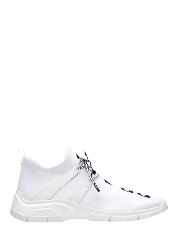 Prada Knit Fabric Sneakers - White