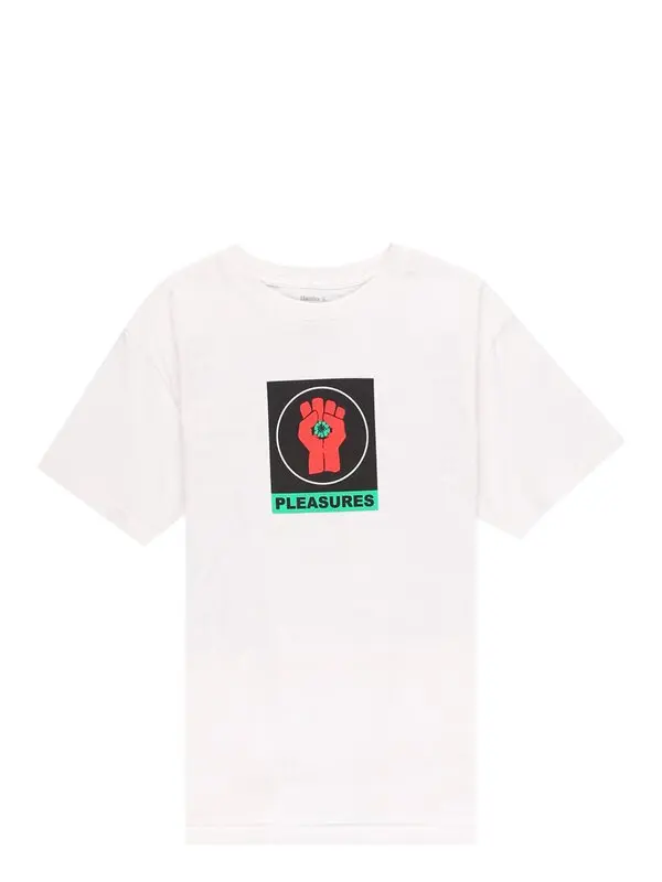 PLEASURES Badge T-shirt - White