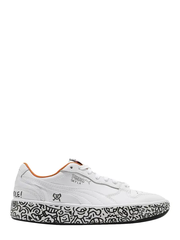 PUMA Mr. Doodle X Sky Lx Low 'wavy Doodles' Sneakers - White