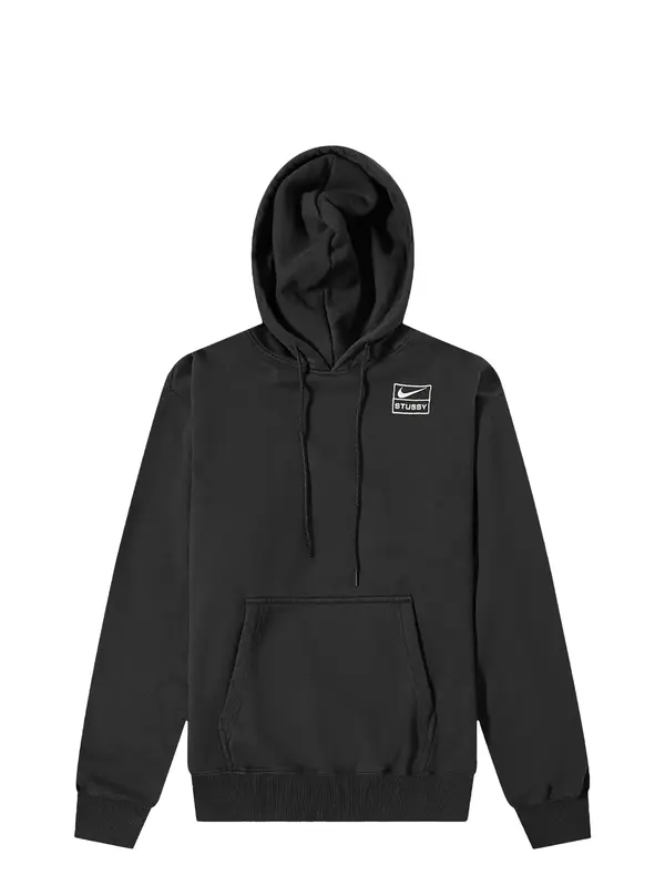 Nike X Stussy Stone Washed Pullover Hoodie - Black