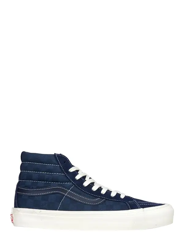 VANS Vault Og Sk8-hi Lx Tonal Checkerboard Sneakers - Blue