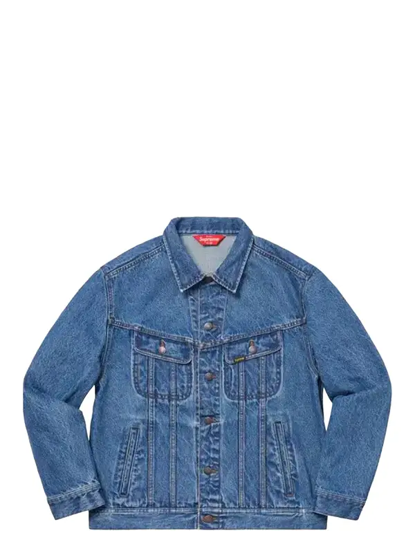 Supreme Painted Trucker Jacket - Blue