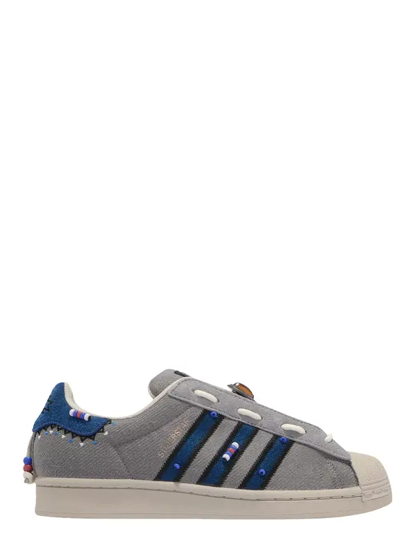 Adidas Street Folk X Superstar Laceless Sneakers - Grey