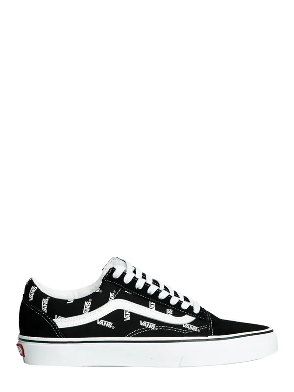 VANS Old Skool 'all Over Logo' Sneakers - Black