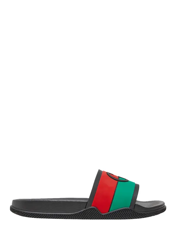 Gucci Interlocking G Slides - Black