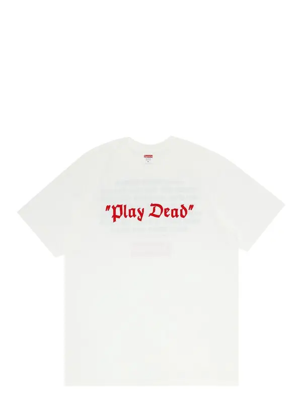 Supreme Play Dead Tee - White
