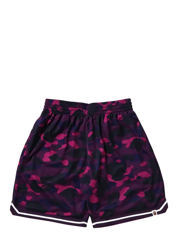 A BATHING APE Wide Fit Basketball Shorts - Purple