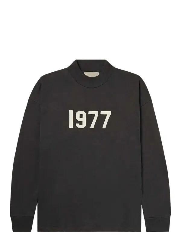 Fear Of God Essentials Long-sleeve Tee 'iron - Black