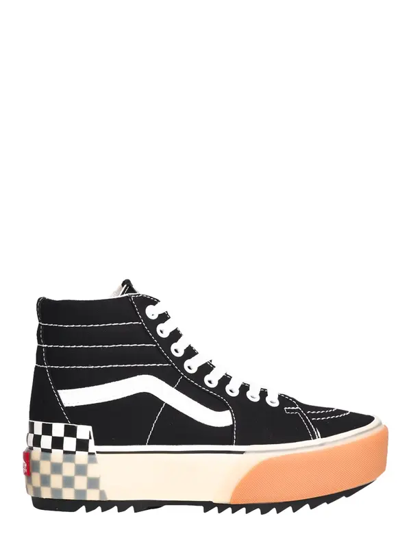VANS Sk8-hi Stacked Checkerboard Sneakers - Black