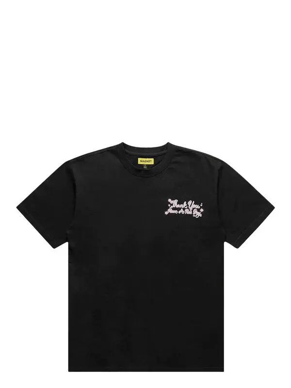MARKET Thank You Rose Tee - Black