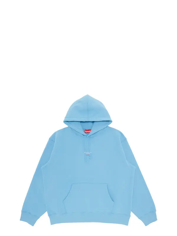 Supreme World Famous Micro Hooded Sweatshirt - Blue