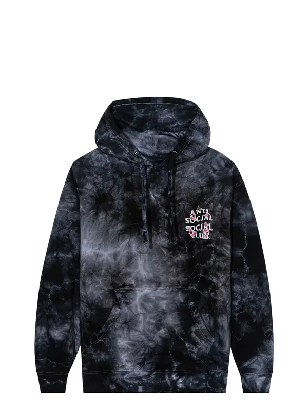 ANTI SOCIAL SOCIAL CLUB Kkoch Hi-5 Tie Dye Hoodie - Black