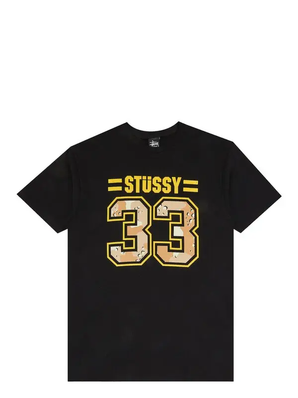 StÜssy 33/80 Camo Tee - Black