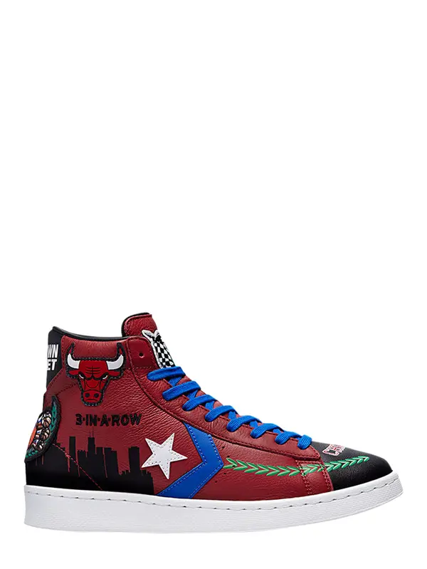 CONVERSE Chinatown Market X Pro Leather High ‘bulls Championship Jacket - Red