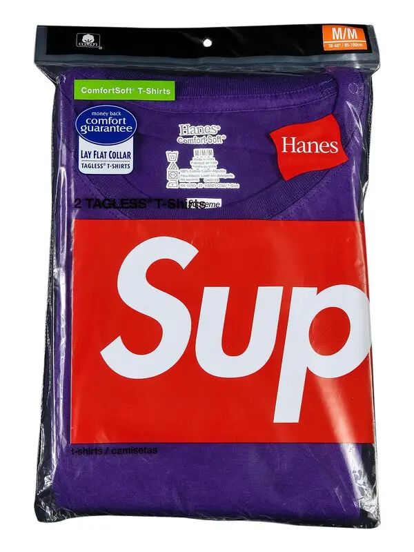 Supreme X Hanes Tagless Tees - Purple