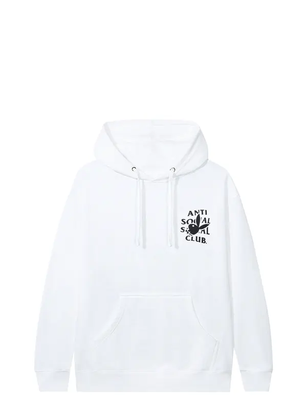 ANTI SOCIAL SOCIAL CLUB X Playboy Bunny Logo Hoodie - White