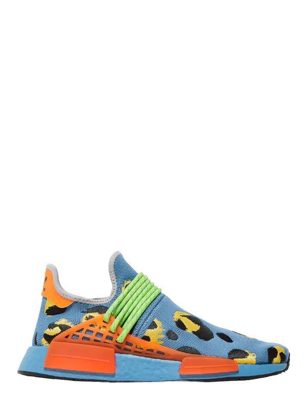 Adidas Pharrell X Nmd Human Race 'animal Print' Sneakers - Blue