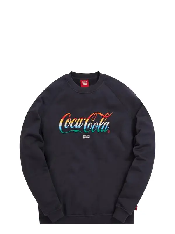 Kith X Coca-cola Striped Crewneck - Black