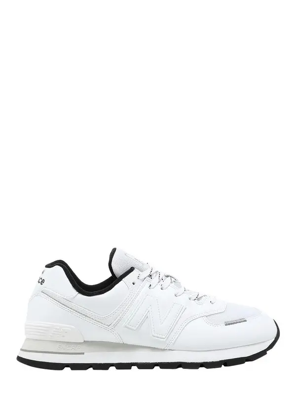NEW BALANCE 574 Rugged Leather Sneakers - White