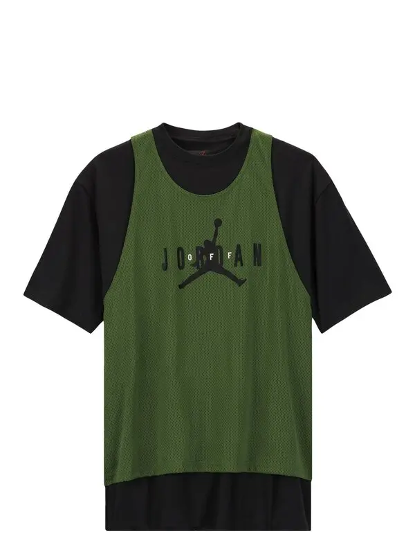 JORDAN X Off-white Short-sleeve Top 'forest - Green