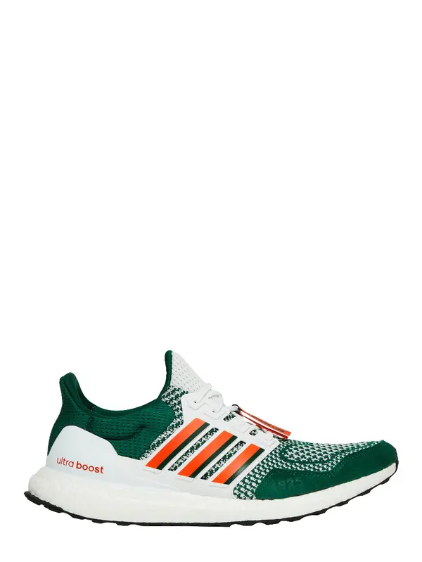 Adidas Ncaa X Ultraboost 1.0 'miami Hurricanes' Sneakers - Green
