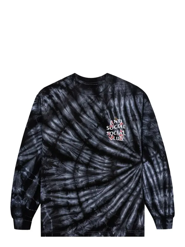 ANTI SOCIAL SOCIAL CLUB Kkoch Wifi Tie Dye Long-sleeve - Black