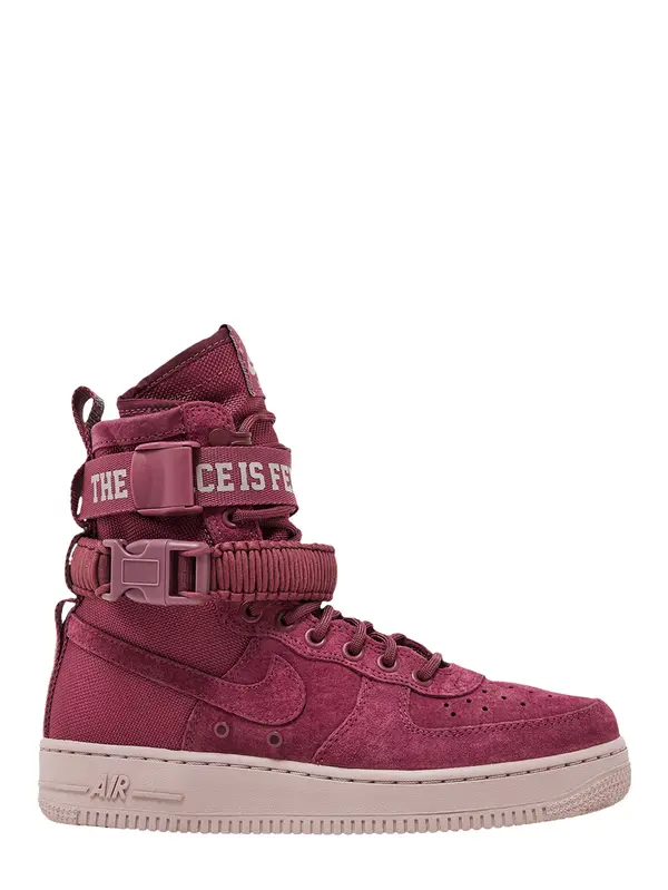 Nike Sf Air Force 1 High Top Sneakers - Red