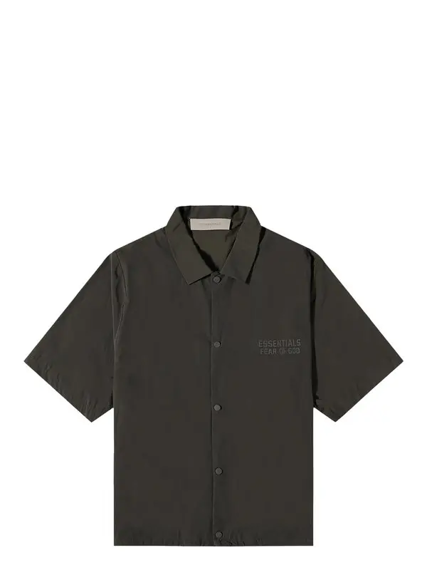 Fear Of God Short-sleeve Nylon Shirt 'off - Black