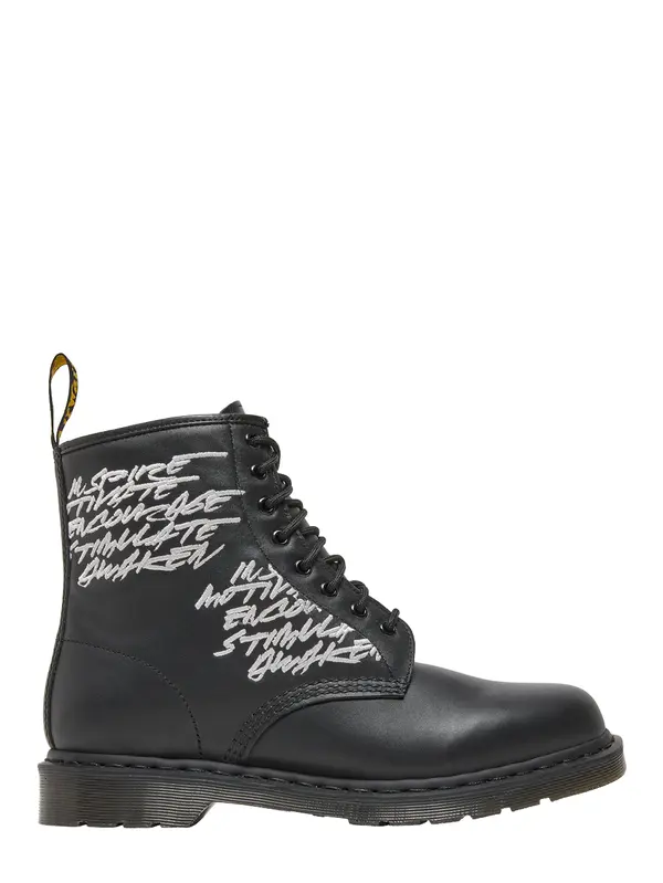 Dr. Martens Futura Laboratories 1460 Embroidered Boots - Black