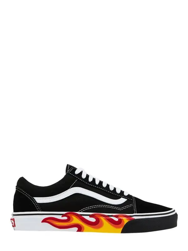 VANS Old Skool 'flame Cut Out' Sneaker - Black