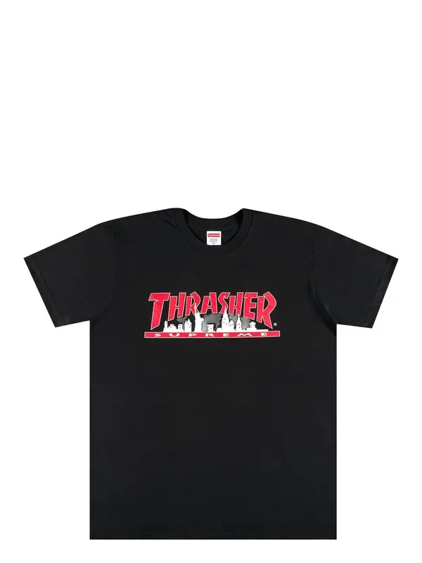 Supreme X Thrasher Skyline Tee - Black