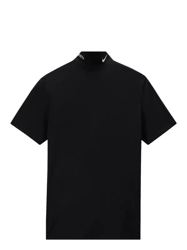 Nike Nrg Nocta Mock Neck Short-sleeve Top - Black