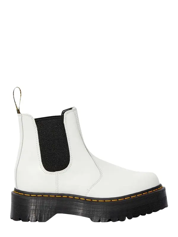 Dr. Martens 2976 Smooth Platform Chelsea Boots - White