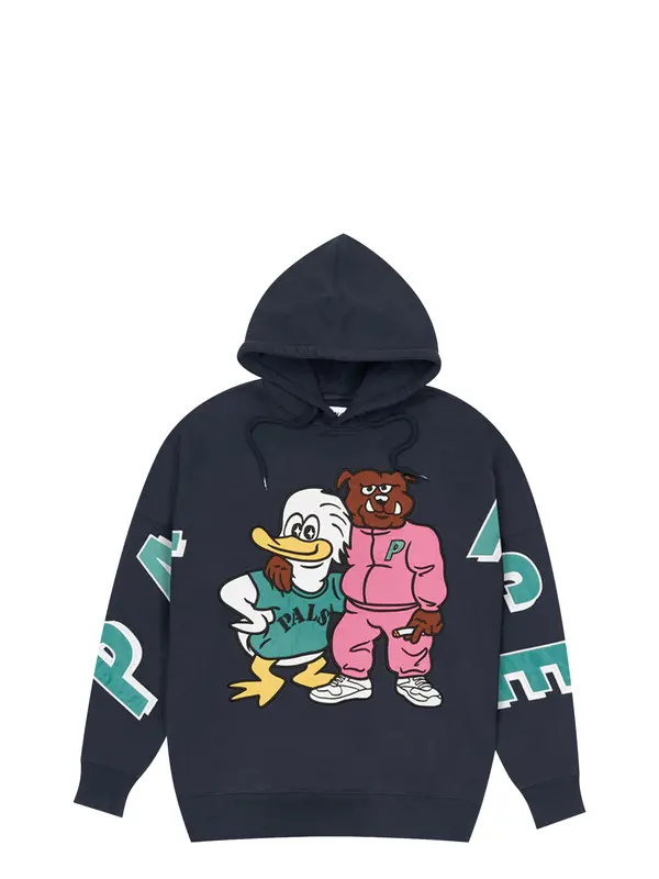 PALACE Dog And Duck Drop Shoulder Hood - Blue
