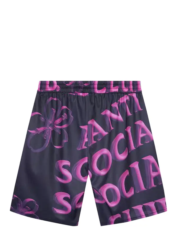 ANTI SOCIAL SOCIAL CLUB Coral Crush Mesh Bored Shorts - Black