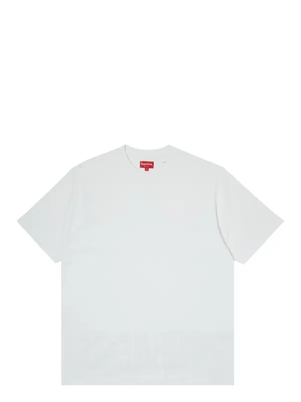Supreme Contrast Appliqué Short-sleeve Top - White