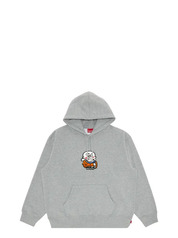 Supreme Aoi Buddha Hooded Sweatshirt - Grey