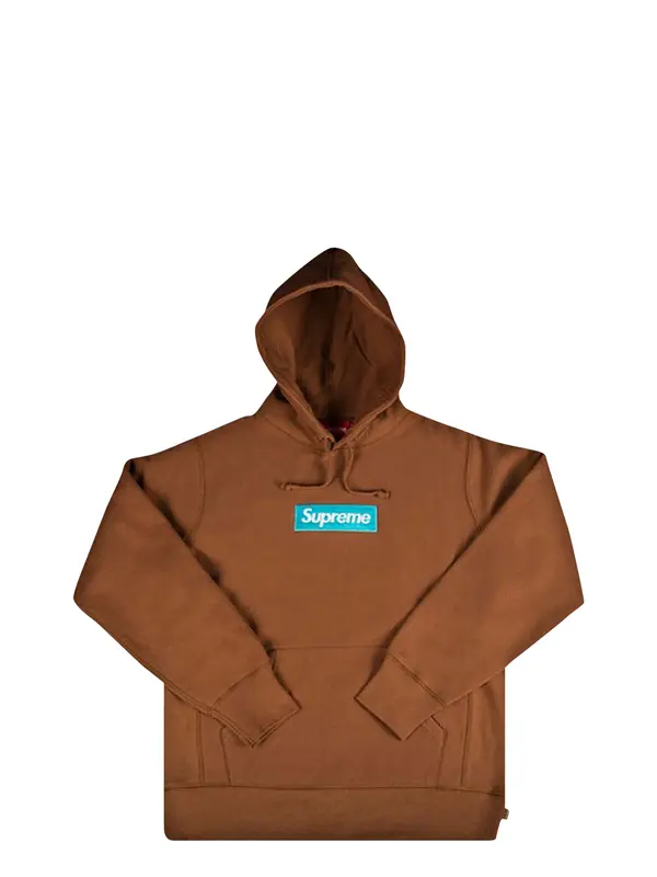 Supreme Box Logo Hooded Sweatshirt - Orange